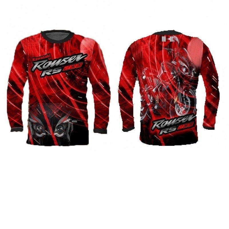 KAWASAKI ROUSER LONGSLEEVE FULL SUBLIMATION VERSION 1 4GS8 | Shopee ...