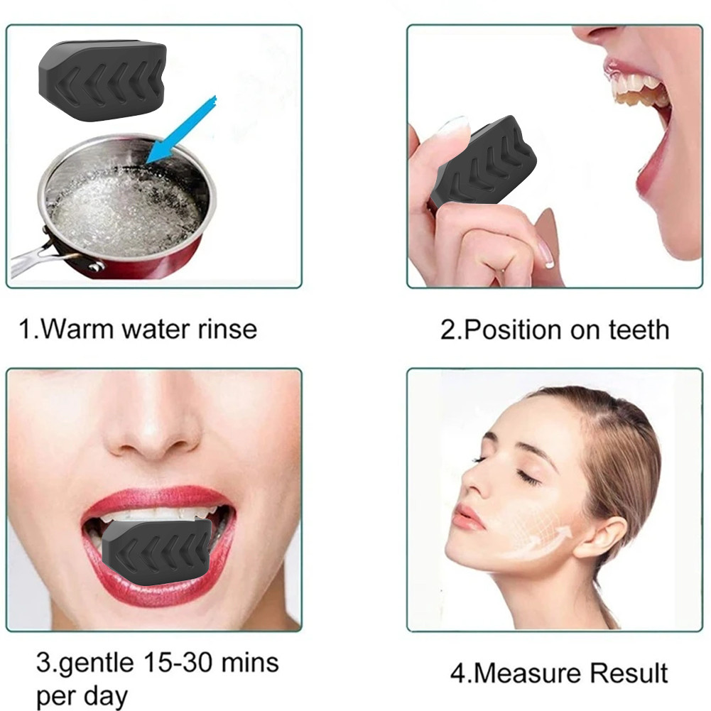 Silicone Jaw Exerciser Facial Toner & Jawline Facial Chew Jaw Exercise ...