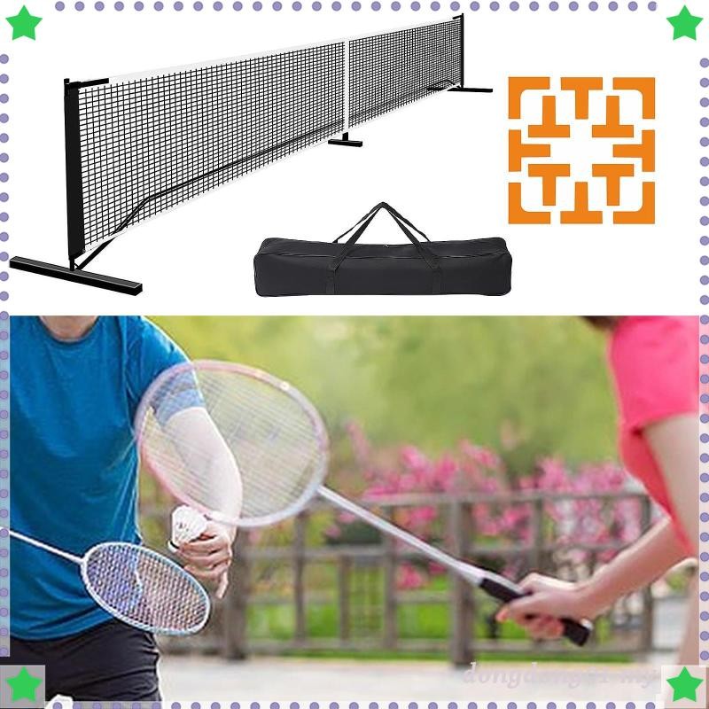 [Dong] Portable Pickleball Net System with Metal Frame Stand 22ft ...