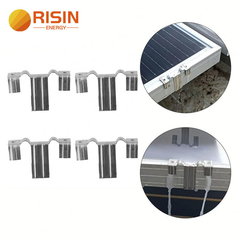 SUS 304 Solar Panel Sludge Discharge Clamp Dust Water Drain Clip For ...
