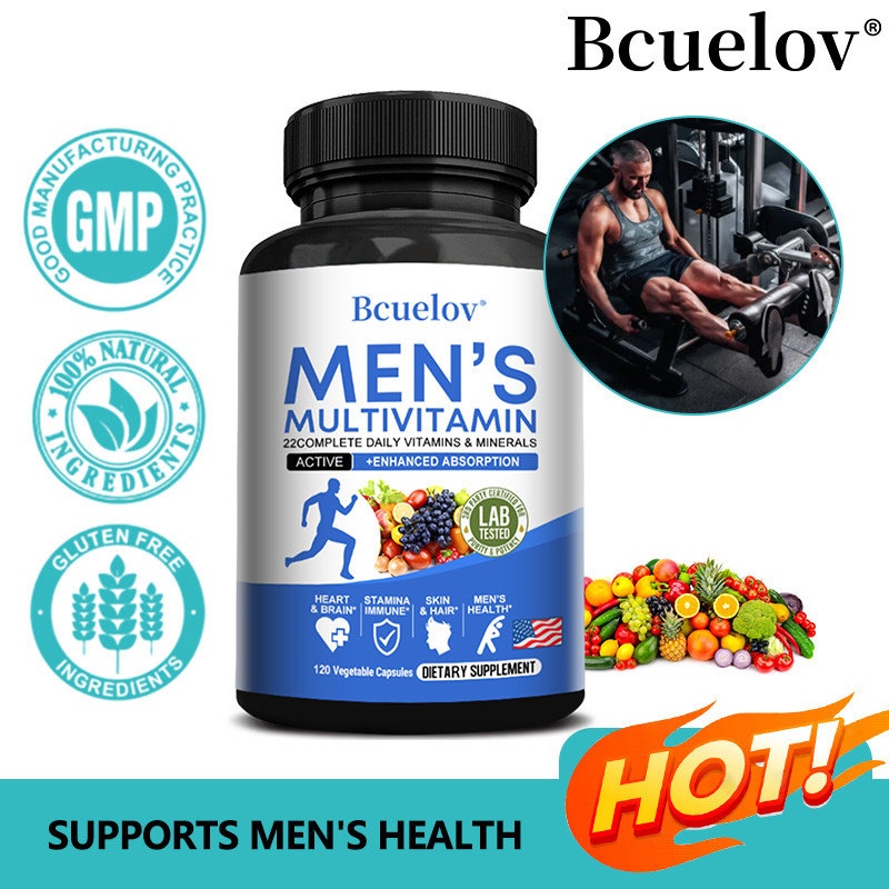 Multivitamin and mineral capsules for men to improve immunity, cardio ...