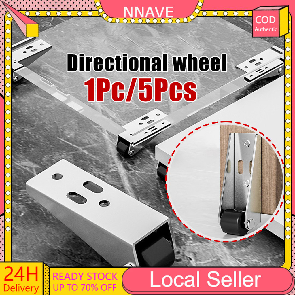 5Pcs Slient Door Support Wheel pintu rata Gate Caster Universal Bottom ...