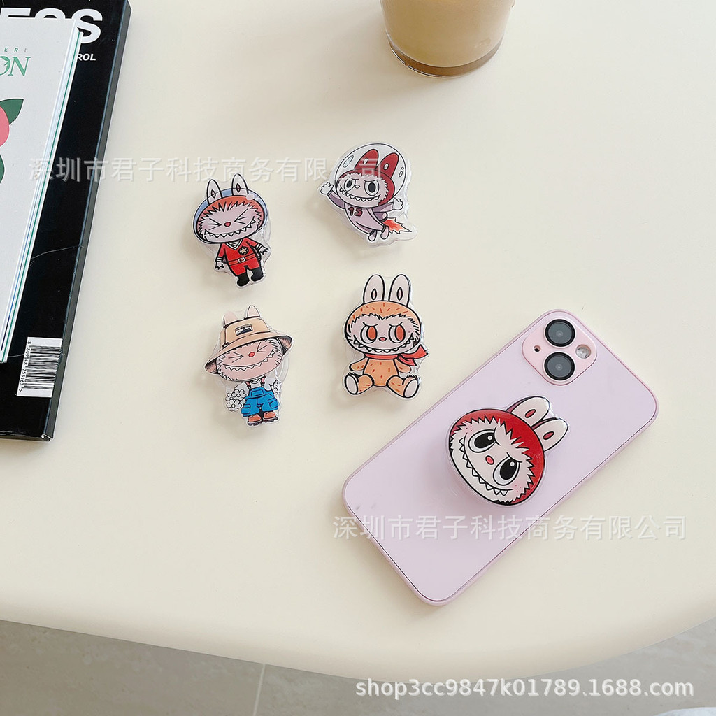 Labubu Magnetic Holder Mobile Phone Airbag Holder LABUBU | Shopee Malaysia