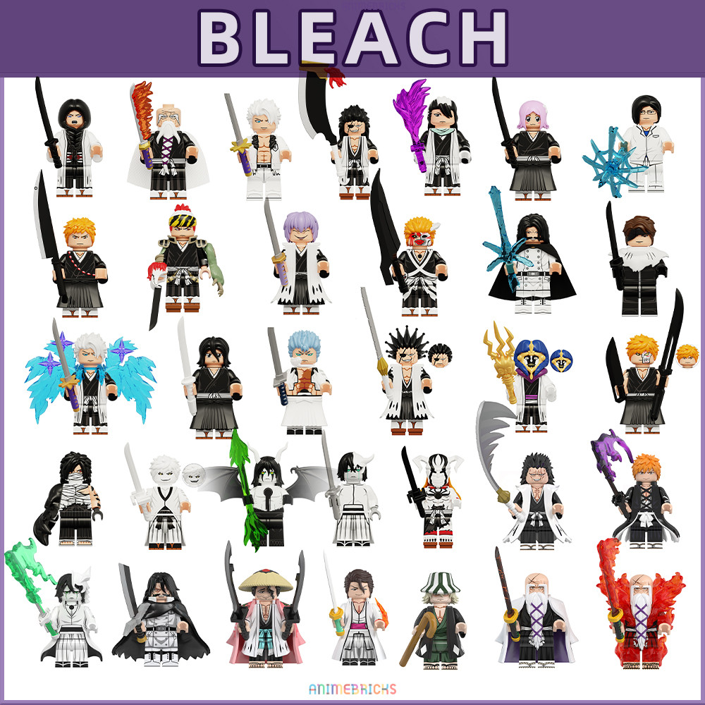 Bleach Series Minifigures Kurosaki Ichigo Toshiro Ulquiorra Yuan Liusai ...
