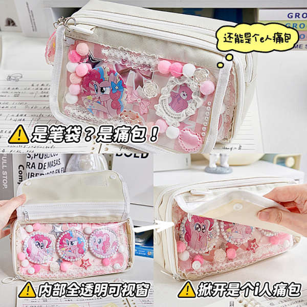 pencil case pencil box Warna pepejal ringkas, beg kesakitan orang saya ...