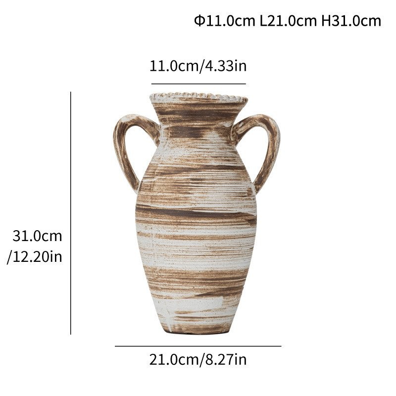 Xiaohongshu jenis popular tin tembikar sederhana retro tembikar pasu ...