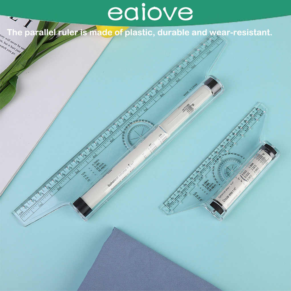 1/2/3/5 Rolling Parallel Ruler Drafting Balancing Scale Multifunctional ...