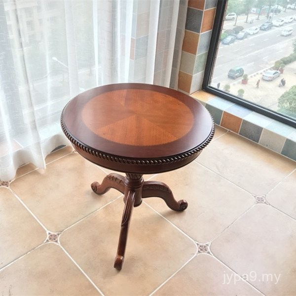 Meja kopi retro vintej meja bulat Nordic stail Perancis ruang tamu ...