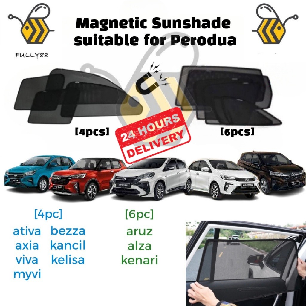 (Magnetic) Perodua Aruz Alza Viva Axia Bezza kelisa Myvi Icon Myvi 2018 ...