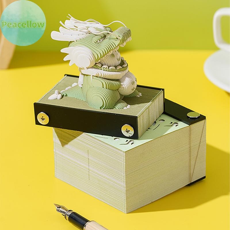Peacellow Desk Calendar,2024 Calendar Memo Pad,Creative Desk Calendar ...