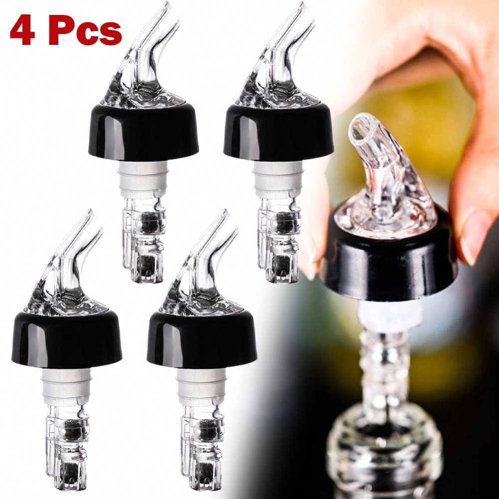 Liquor Pourers Plastic Shot Bottle 4pcs Ball-bearing Diameter 18-20 Mm ...