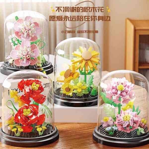 lego flower lego flower bouquet 2024 Blok Binaan Baharu Sejambak Abadi ...