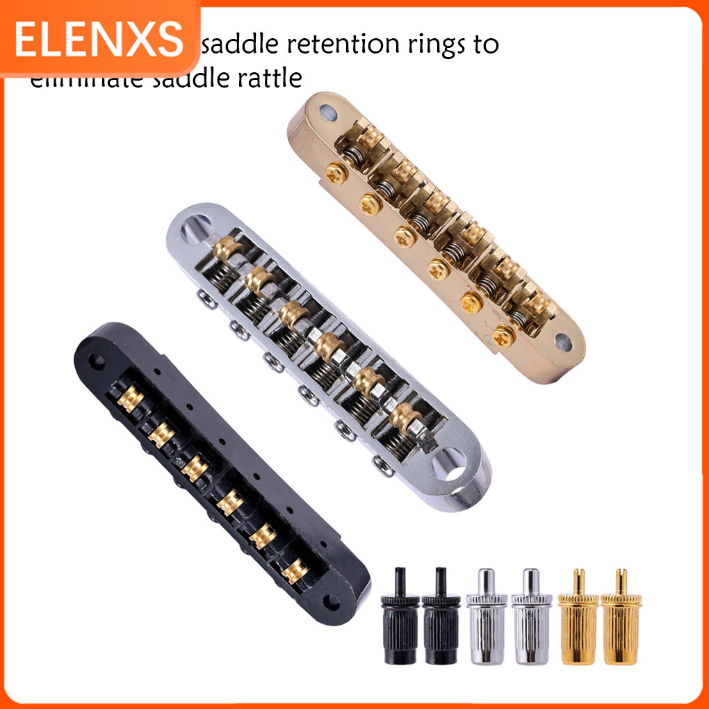 1/2/3 Guitar Roller Saddle Bridge Adjustable Bridges with Post Hole ...