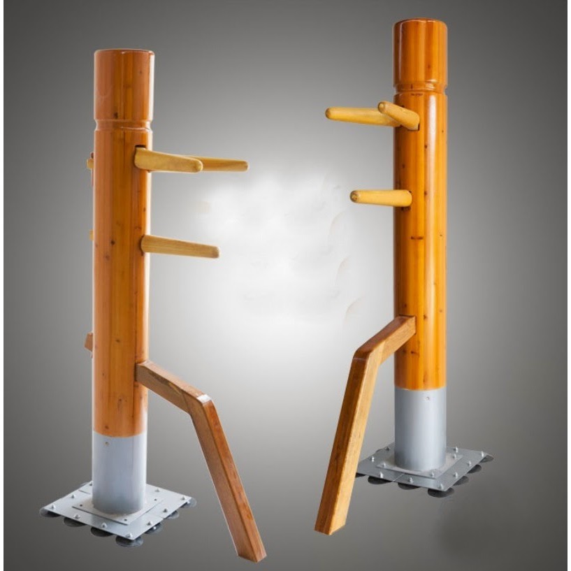 Natural Colour Chinese Kungfu Wing Chun Wooden Standing Wood Dummy ...