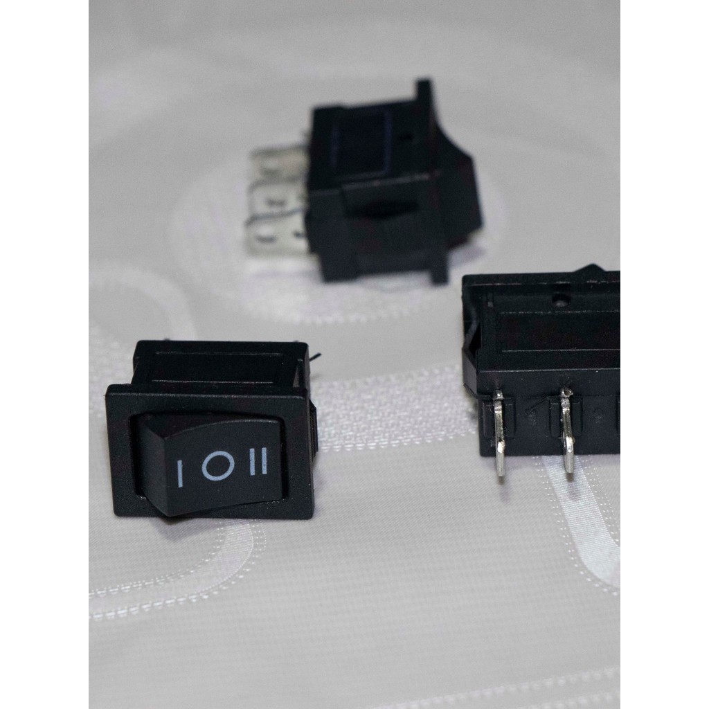DPDT Rocker Switch 3 Way Black (Rectangle Shaped) 3 Way Switch Heavy ...
