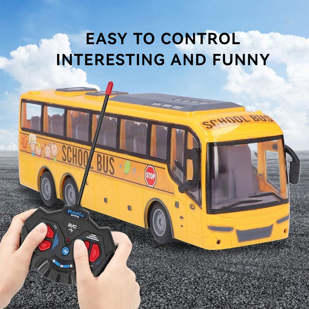 Remote Control School Bus Toy For Kid RC Vehicles Toys Large Size Bas ...