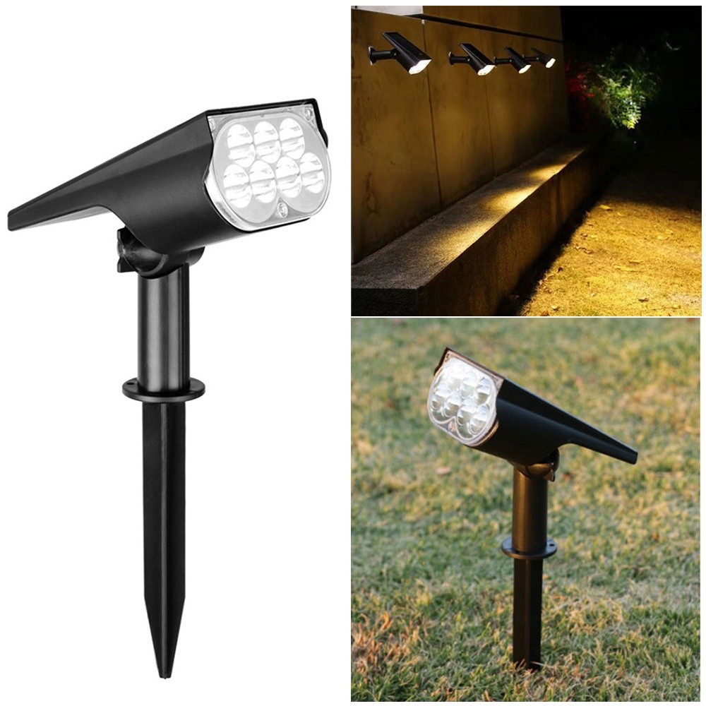 Solar Spot Lights Outdoor Waterproof Garden Solar Landscape Spotlights ...