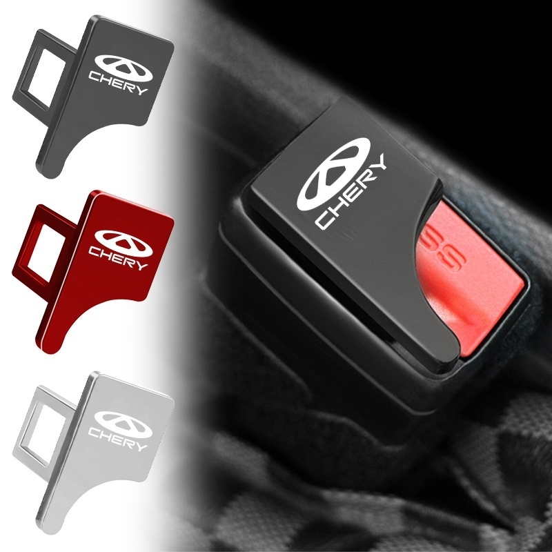 2PCS Chery Metal Car Safety Belt Buckle Clip Car Safety Belt Hidden ...