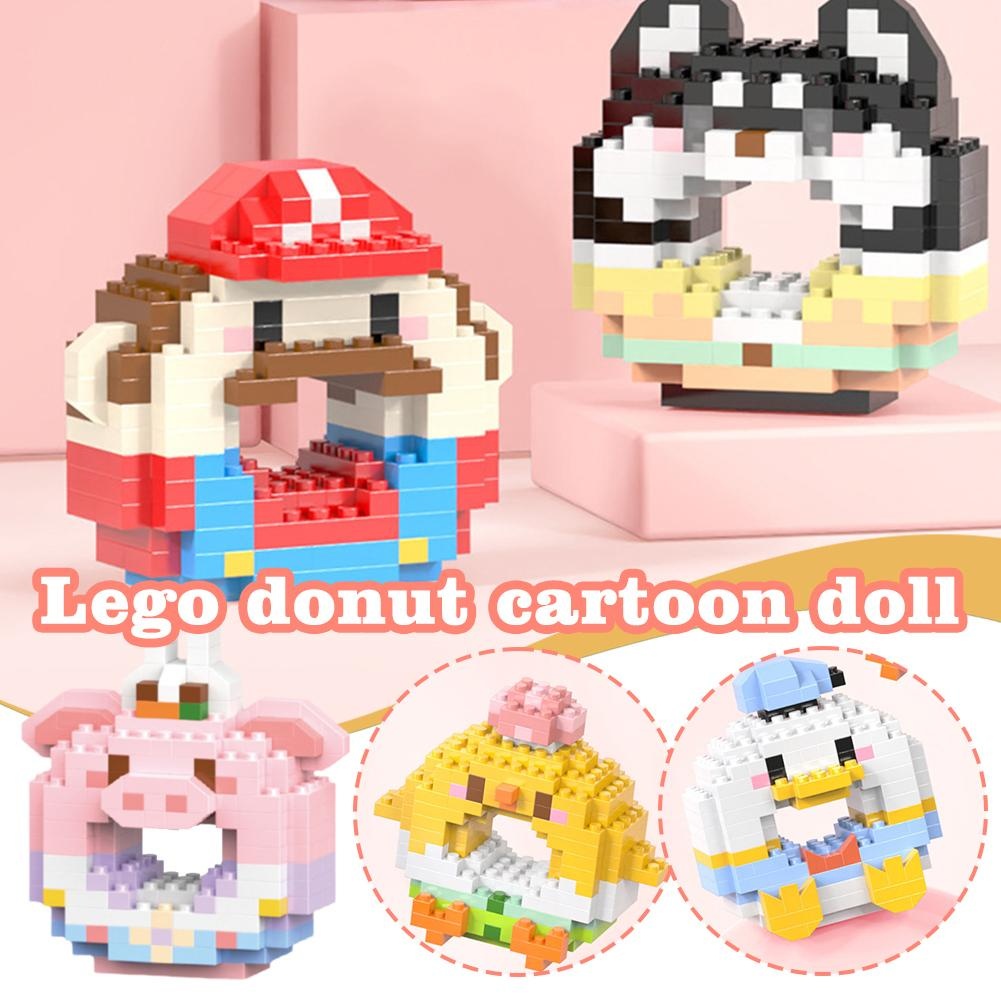 Donut Cartoon Doll Series Micro Building Blocks Children's Creative ...