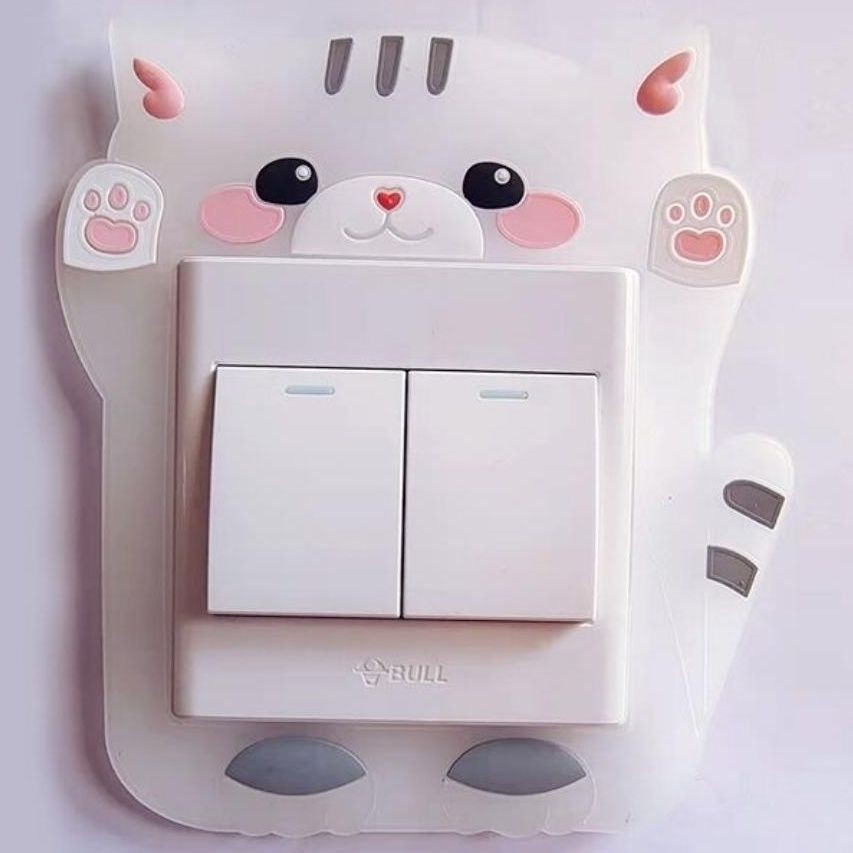 Luminous Switch Sticker Wall Sticker Protective Cover Modern Simple ...