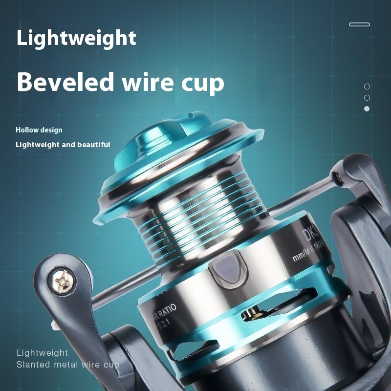 Fishing wheel Spinning wheel Fishing rod All metal Fishing and throwing ...