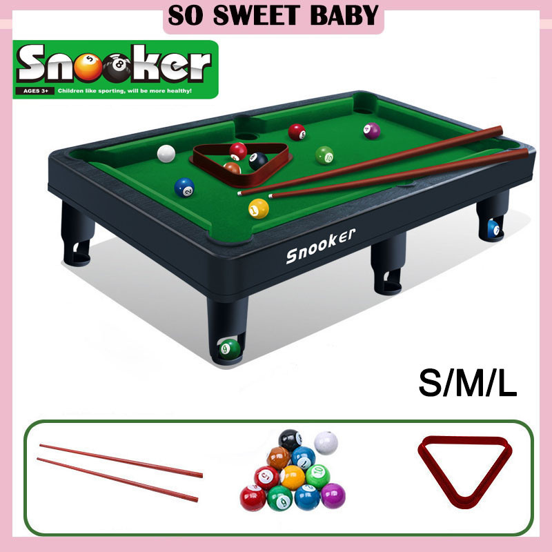 Mini Snooker Table Set Pool Table Billiards Toy Educational Toys for ...