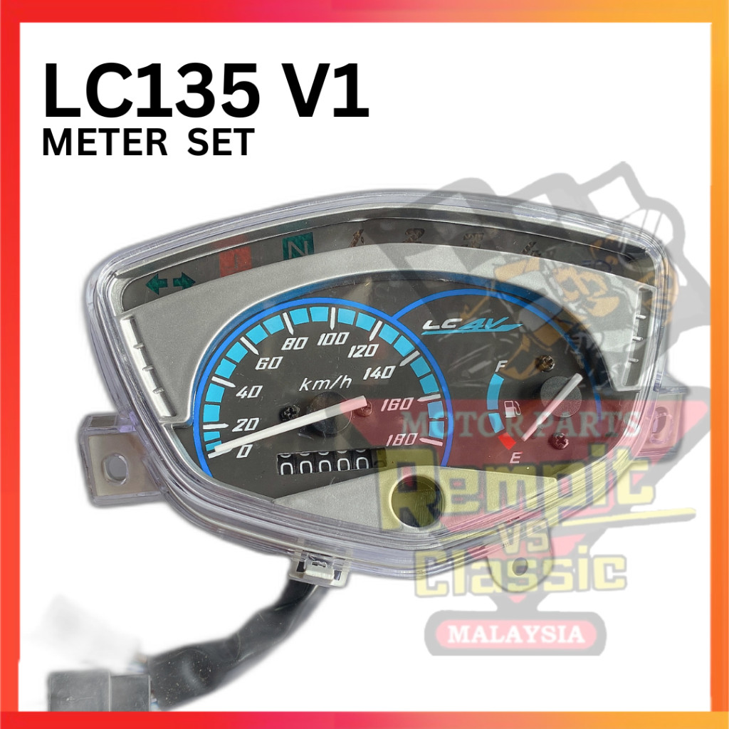 REMPIT LC135 V1 4S METER ASSY FIRST MODEL SPEEDO METER COMPLETE SET ...