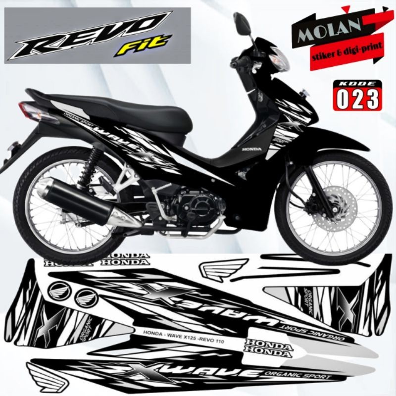 Revo Fit Variation Striping Sticker Decal | Wave Rsx 100 Decal | Wave X ...