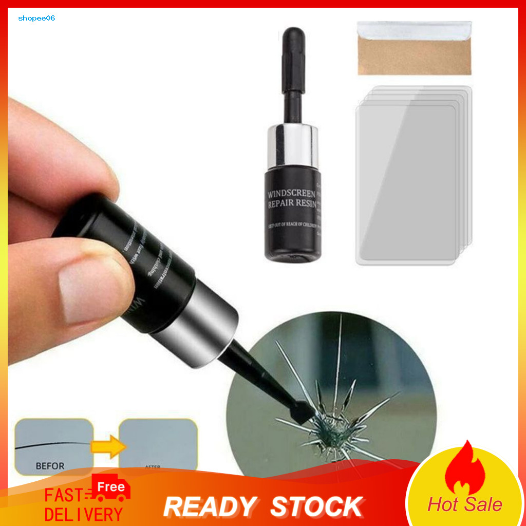 SDRU Car Window Glass Liquid Easy to Use Windshield Crack Repair Kit ...