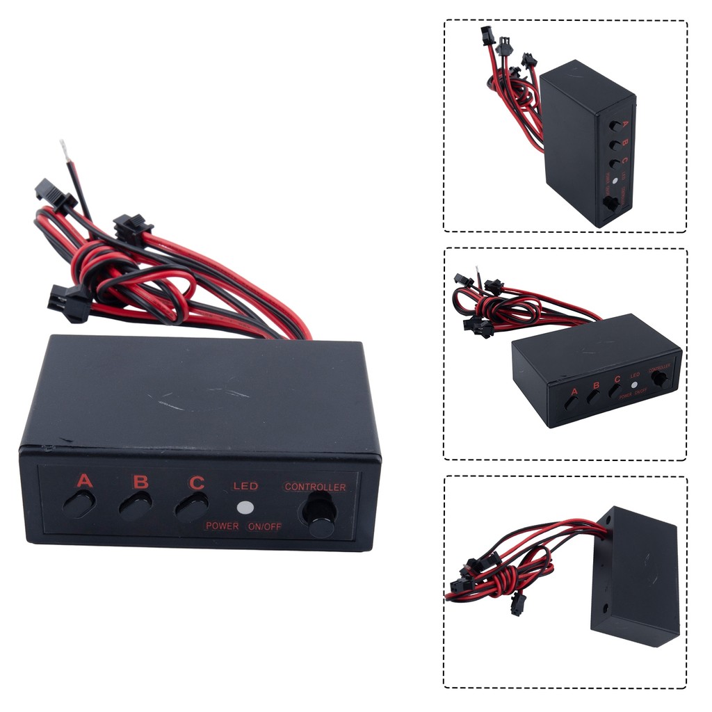 [HRDEAL] 4 Ways LED Strobe Flash Light Lamp Flasher Flashing Controller ...