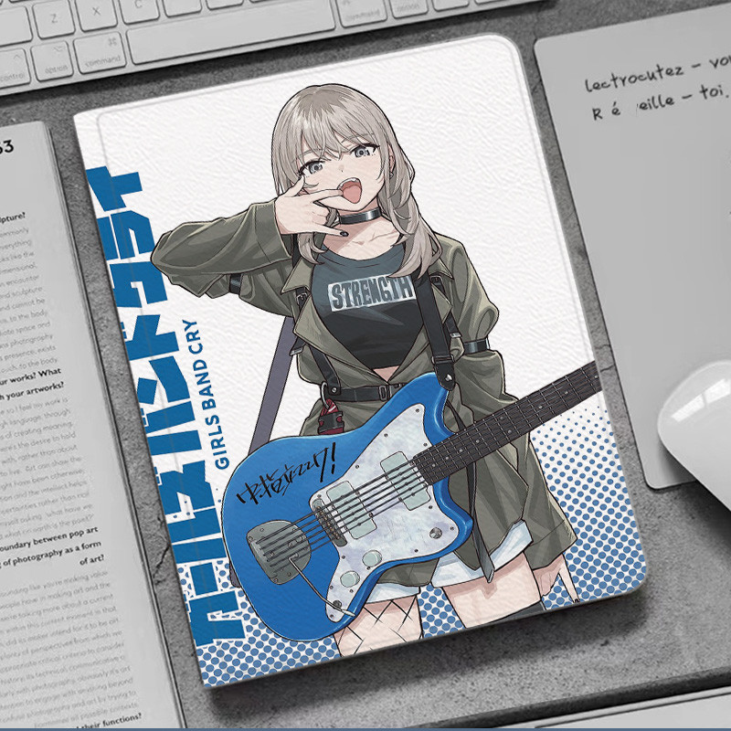 Kawaragi Momoka Anime GIRLS BAND CRY Case For iPad 10.2 9th 10th Air 6 ...