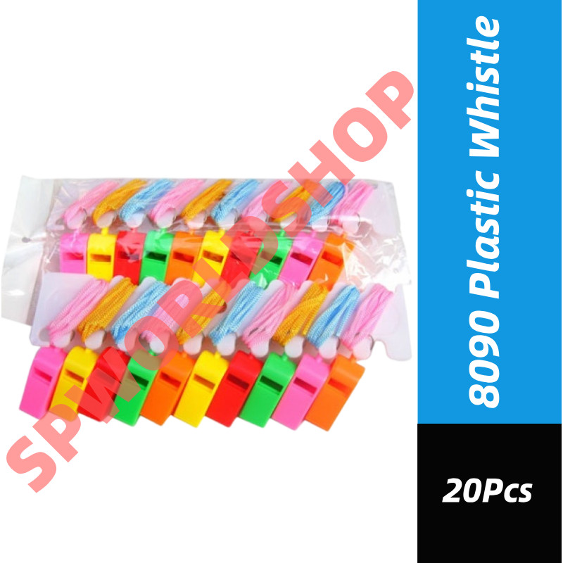 【20-PCS】 Plastic Whistle PVC with Rope Wisel Pengadil #Wisel #Whistle ...