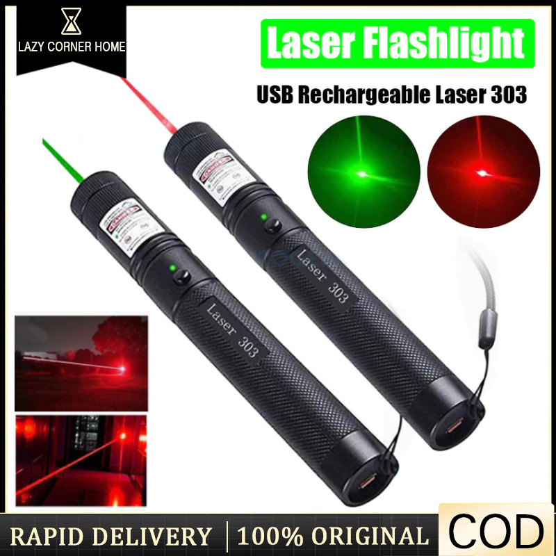 USB Rechargeable Green/Red Laser Pointers 532nm 10000m High Power Laser ...