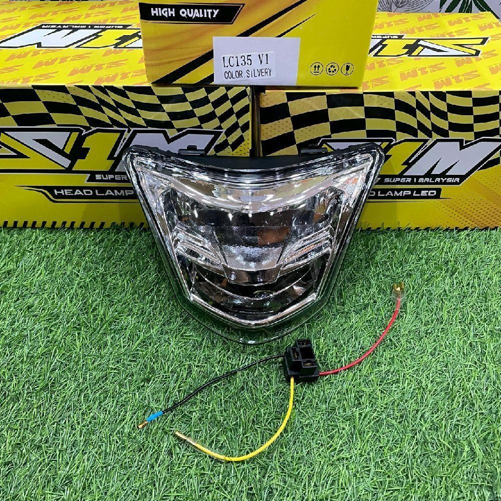 (S1M) HEAD LAMP LAMPU DEPAN LED LC 135 V1 ZHIPAT IMPORT LAMPU GABAN ...