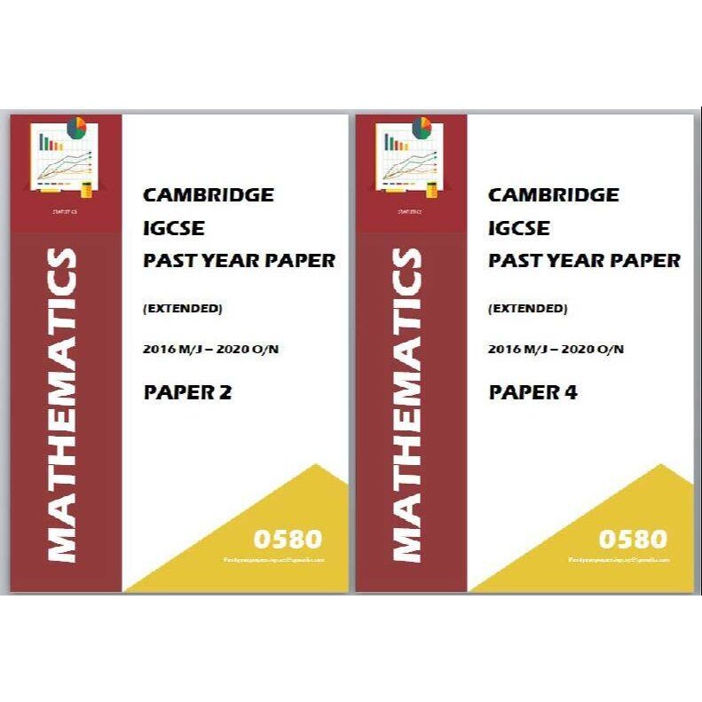 IGCSE Past Year Paper Mathematics 0580 (Paper 2/ Paper 4/Set) 9 Year ...