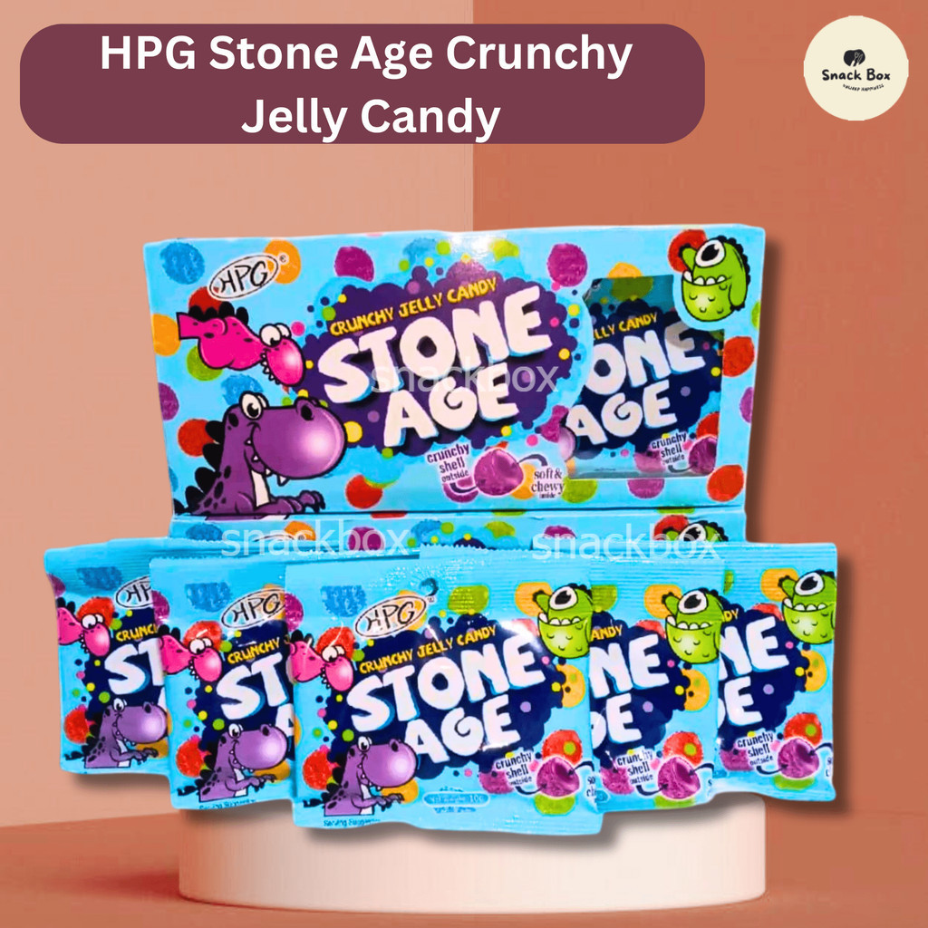 HPG Stone Age Crunchy Jelly Candy Crunchy Shell Outside and Soft ...