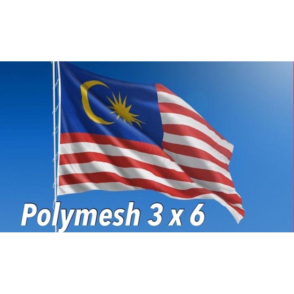 (Polymesh thick) 2x4 3x6 4x8 Malaysia and All State Flag Bendera Malaysia *READY STOCK* | Shopee ...