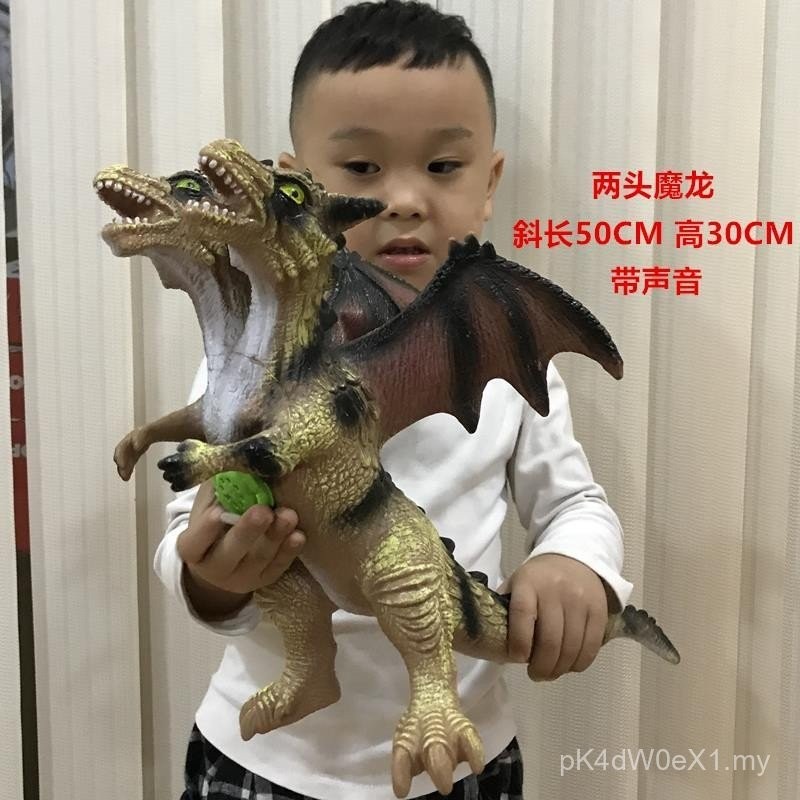 Model Mainan Dinosaur Getah Lembut Besar Realistik Set Haiwan Jurassic ...