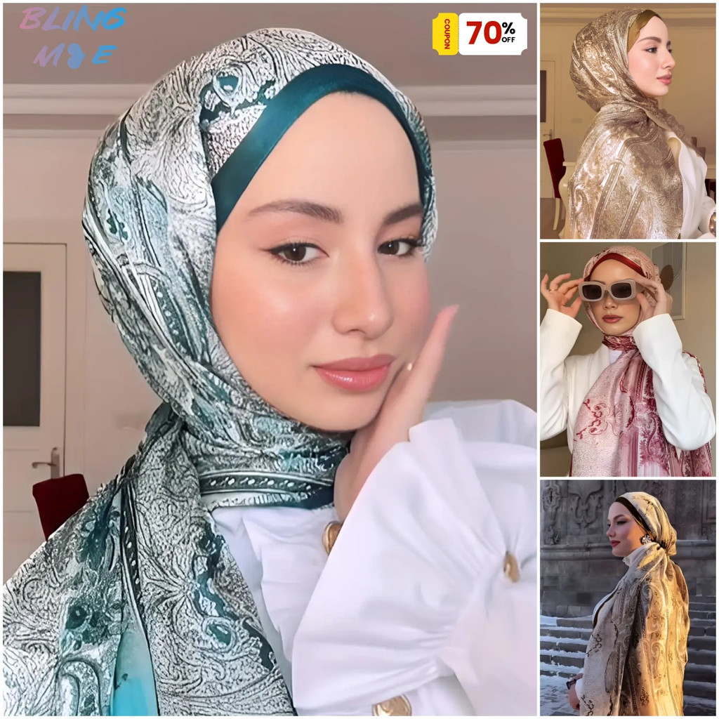 Selendang Tudung hijab galeria hijabistahub Cashew Print Long Scarf ...