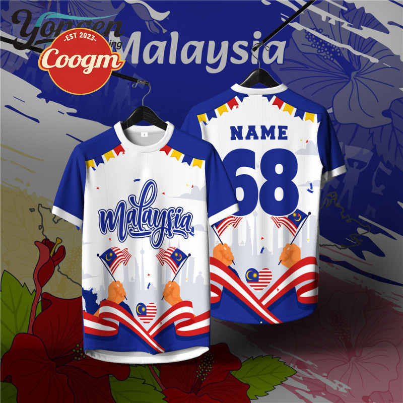 2025 Malaysia 68th Anniversary Merdeka Shirts 1957 T Shirt Merdeka 2 ...