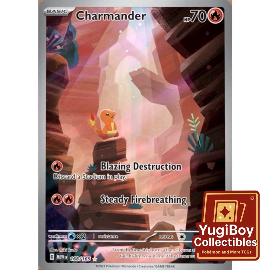 Charmander - 168/165 Scarlet & Violet 151 MEW Illustration Rare IR ...