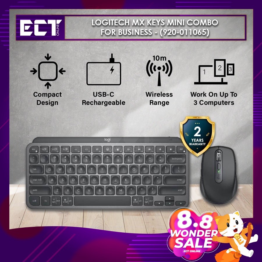 Logitech MX Keys Mini Combo for Business - (920-011065) - MX Keys Mini ...
