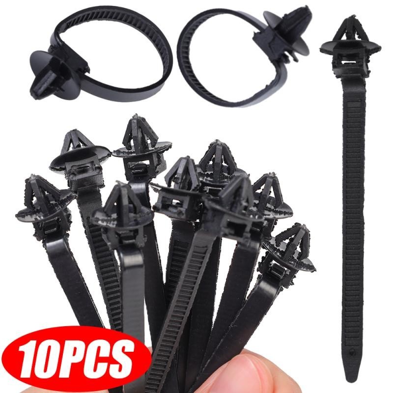 10Pcs Car Wire Tie Straps - Vehicle Cable Management Straps - Universal ...