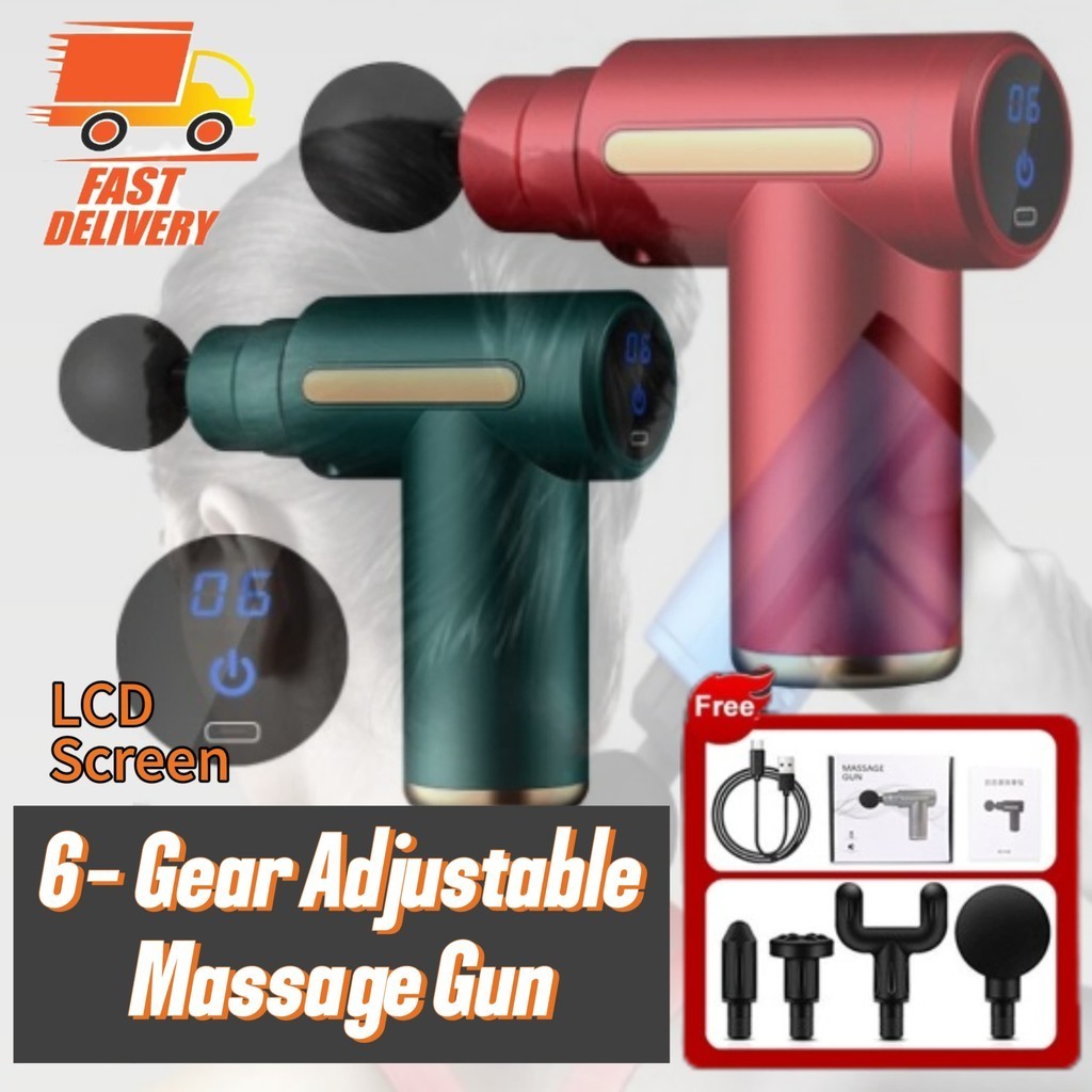 Massage Gun 6 Speed Compact and Silent Portable Muscle Relaxation ...