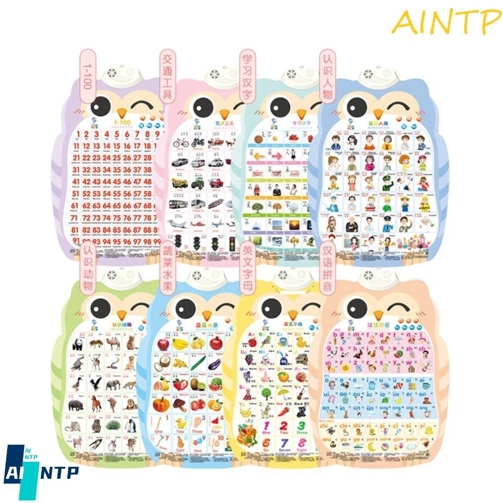 AINTP Alphabet Wall Chart Interactive Letter Point Reading Early ...
