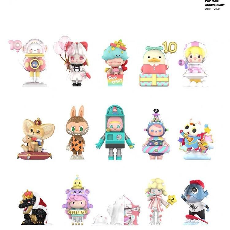 P POPMART POPMART 10th Anniversary Limited Figure Doll Mystery Box Does ...