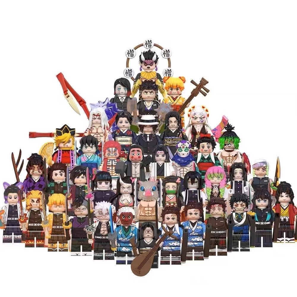 Anime Demon Slayer Minifigures collection Building Blocks Kids Toys ...