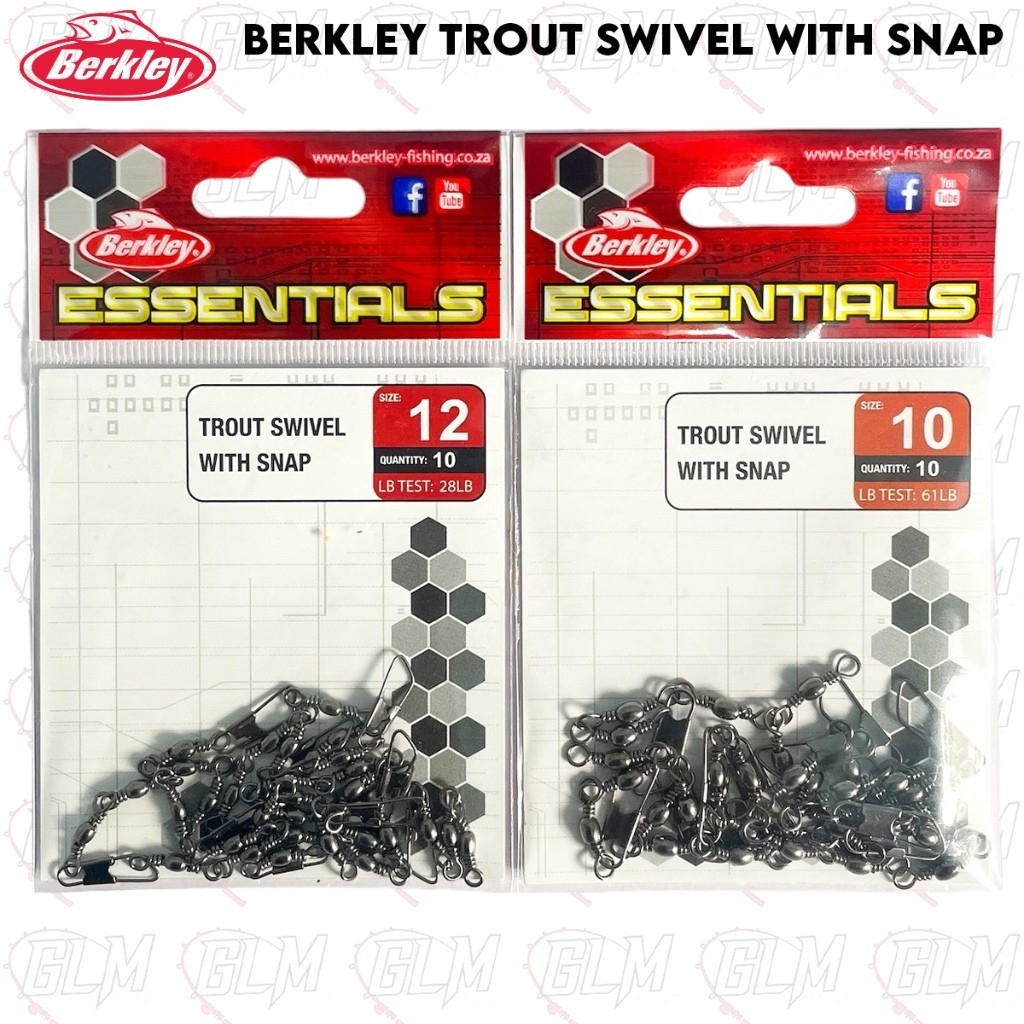 BERKLEY ESSENTIALS TROUT SWIVEL WITH SNAP | Shopee Malaysia