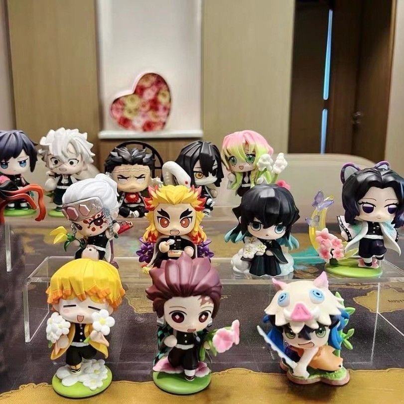 POP MART Demon Slayer Flowers of Birth Blind Box Series Tanjiro Nezuko ...