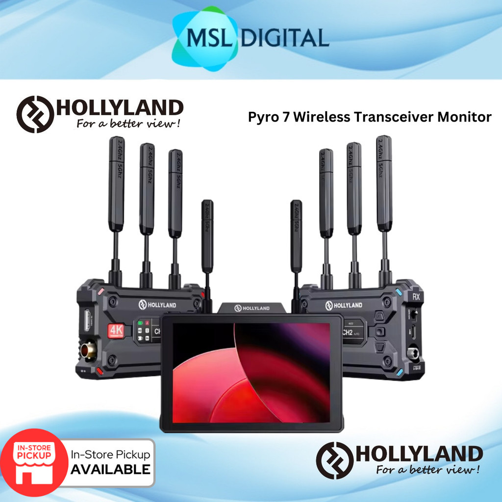 Hollyland Pyro 7 + Pyro S Video Transmission Monitoring Kit | Shopee Malaysia